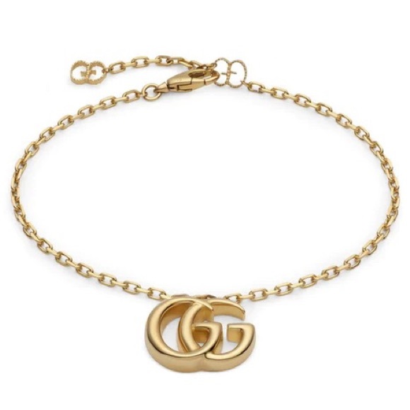Gucci | Jewelry | Gucci Gg Marmont Chain Bracelet 8k 75 Gold | Poshmark